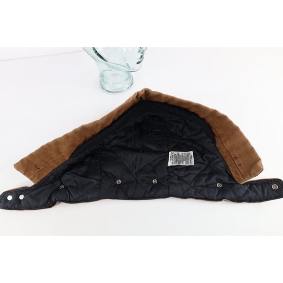 Carhartt | Accessories | Vintage Carhartt Faded Spell Out Quilted Replacement Hood Jacket Brown ...